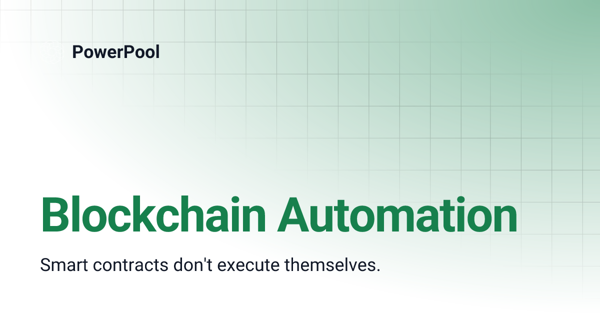 Blockchain Automation | PowerPool